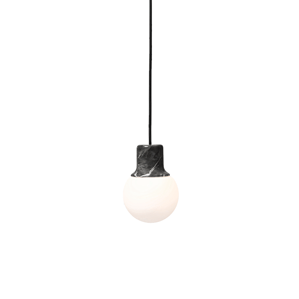NA5 Mass Light Pendant in Black Marble from &Tradition - AndLight