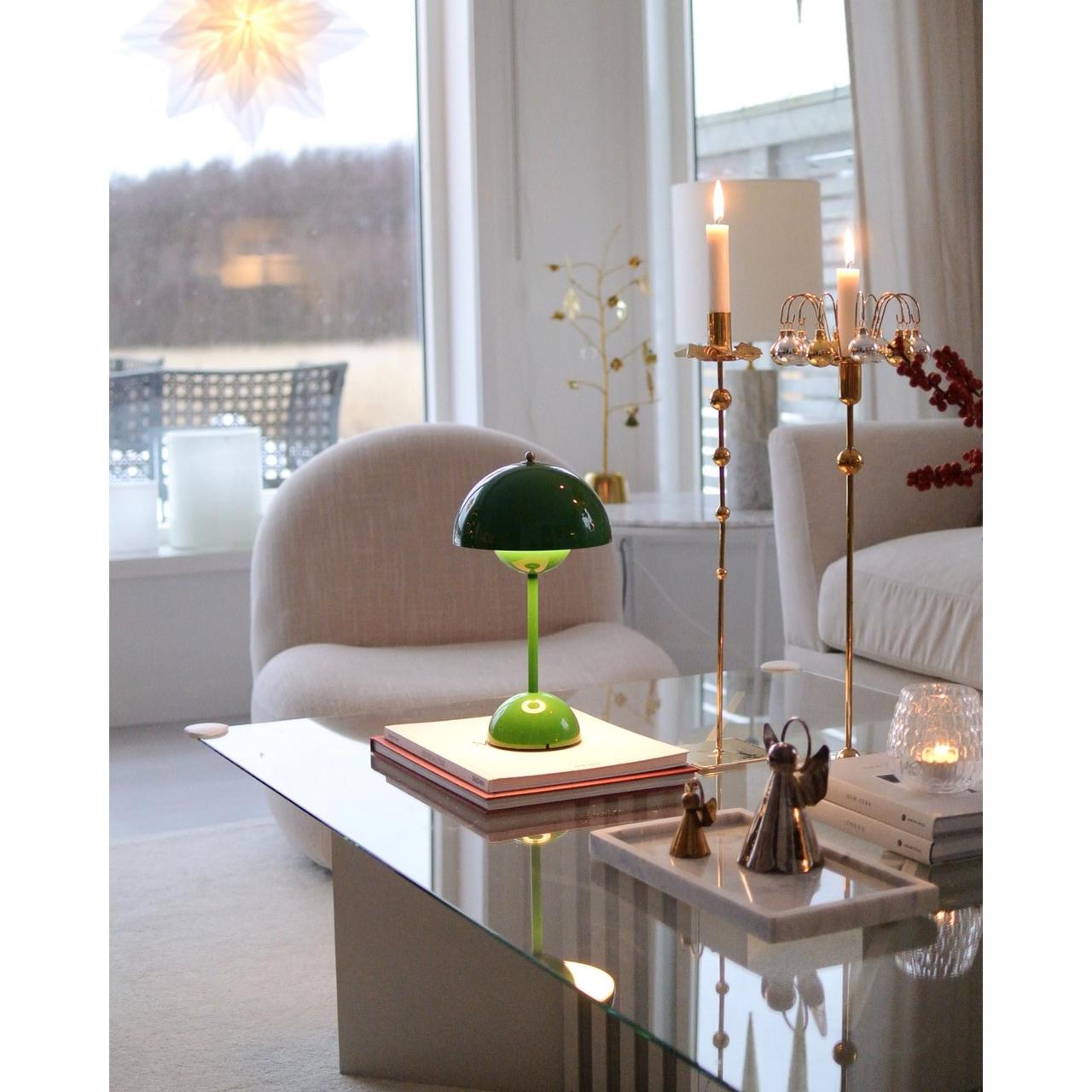 &Tradition Flowerpot VP9 Table Lamp Portable Mustard Yellow