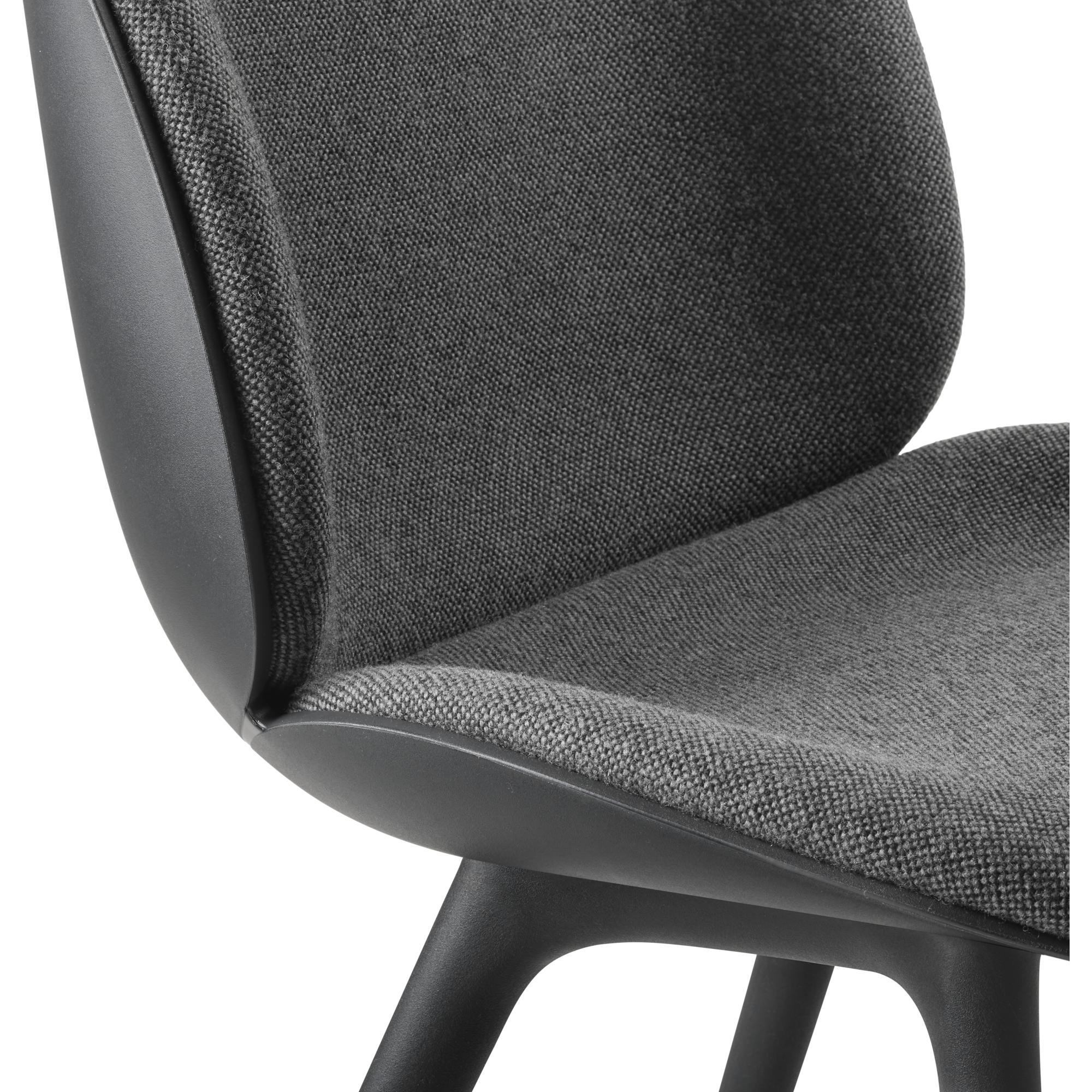 GUBI Beetle Dining Chair Plastic Leg Front Upholstered In Hallingdal 65 173