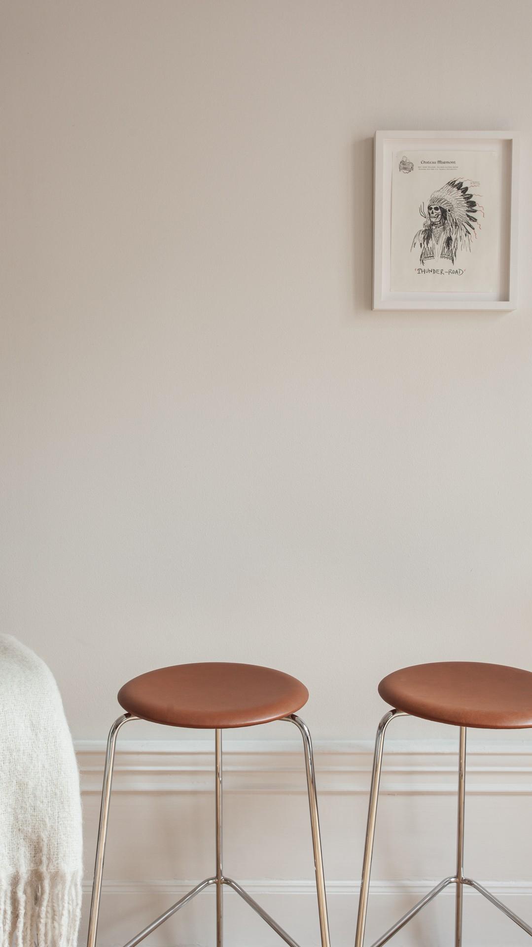 Fritz Hansen High Dot Stool Walnut | AndLight