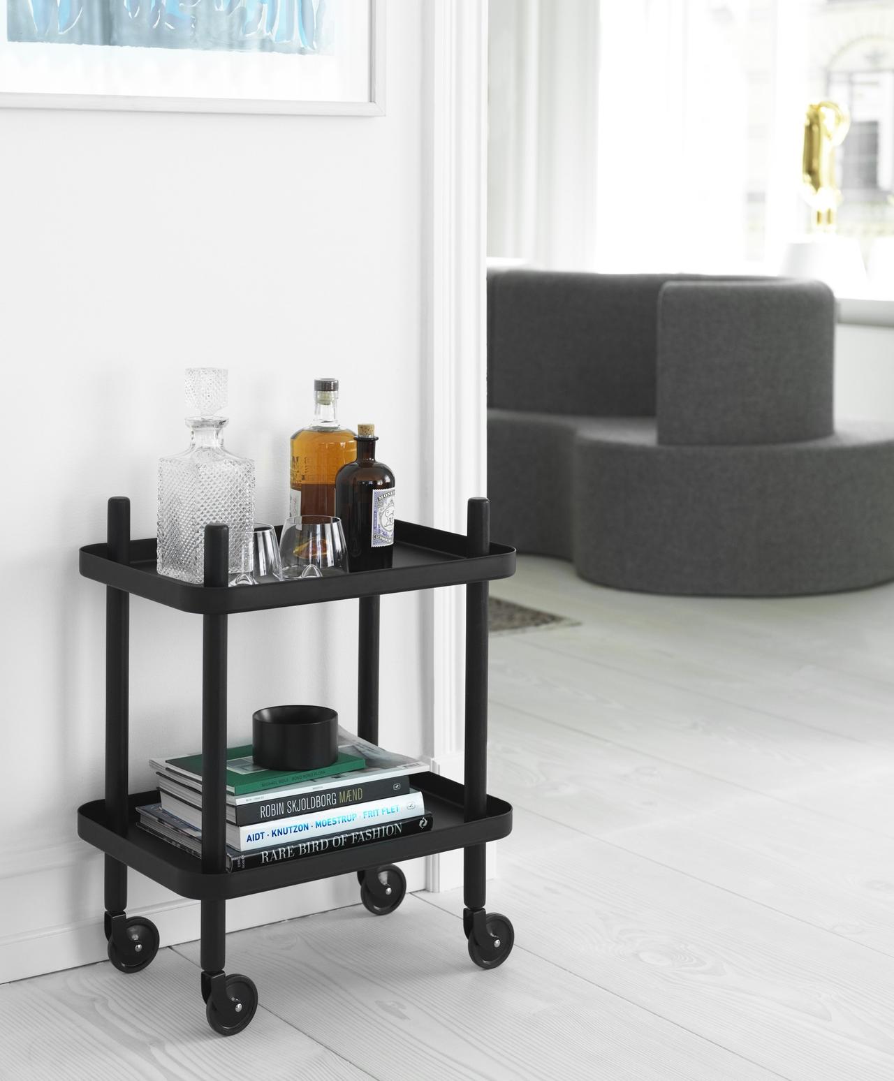 Normann Copenhagen Block Trolley White/ Ash Wood
