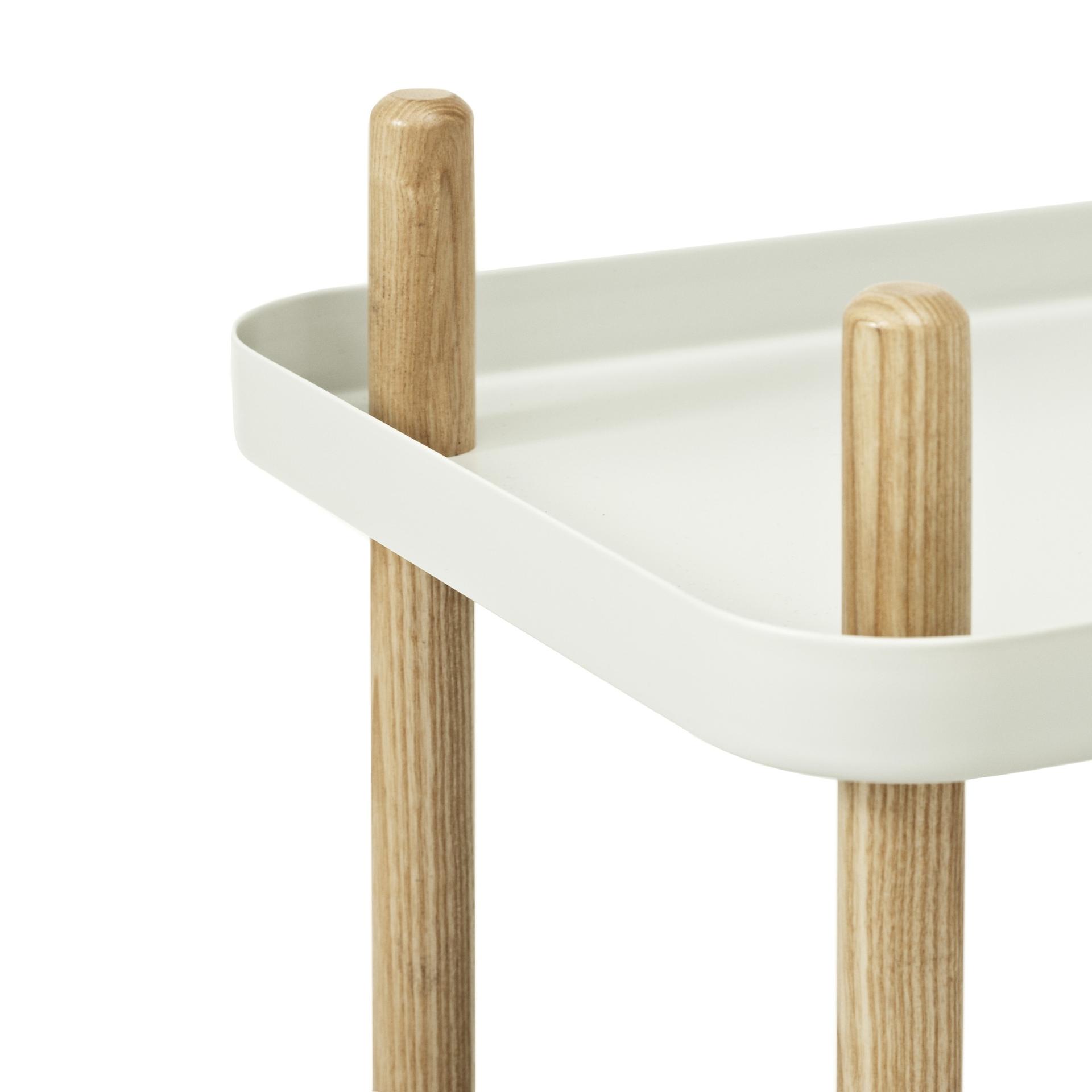 Normann Copenhagen Block Trolley White/ Oak