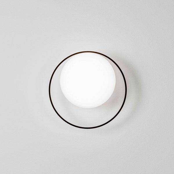 Estiluz Circ Wall Light Outdoor/Indoor Black | AndLight