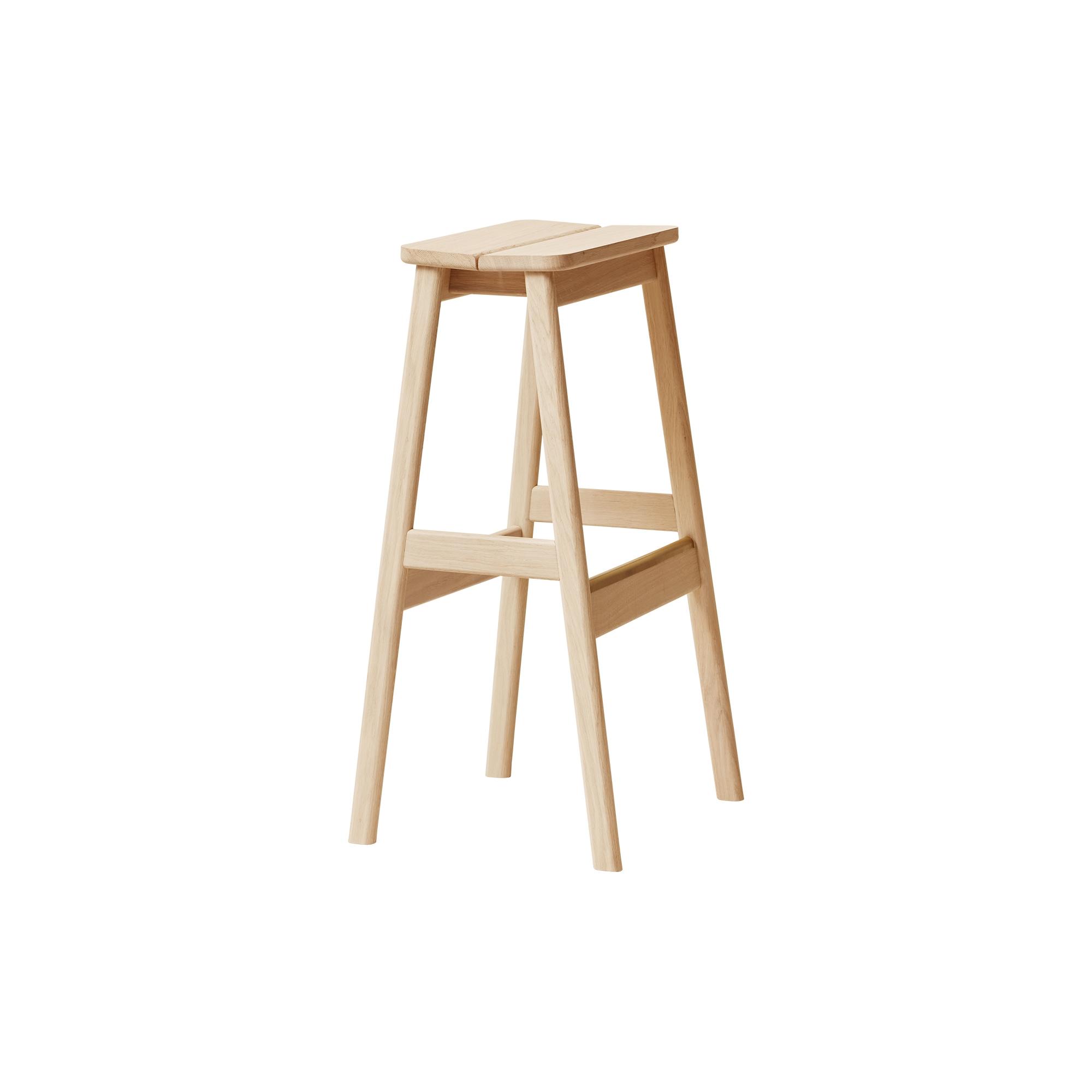 Form & Refine Angle Bar Stool 75 White Oak