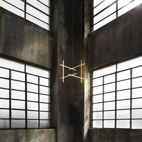 Coordinates C1 Ceiling Light Gold From Flos | AndLight