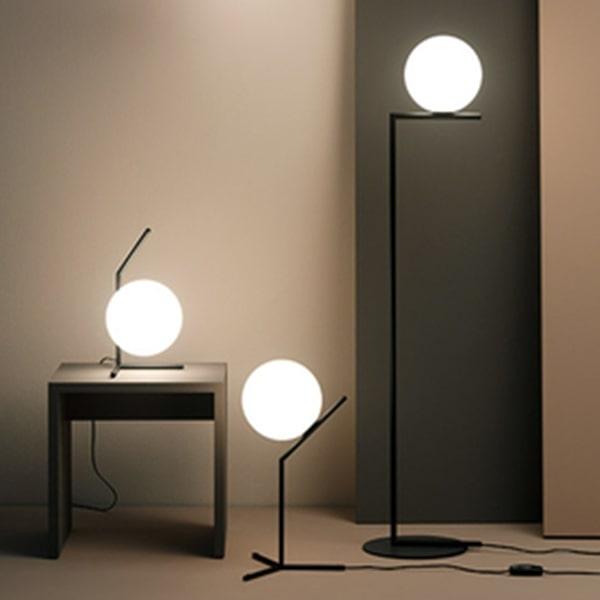 Flos IC F1 Floor Lamp Matt Black - Fast & easy ordering!
