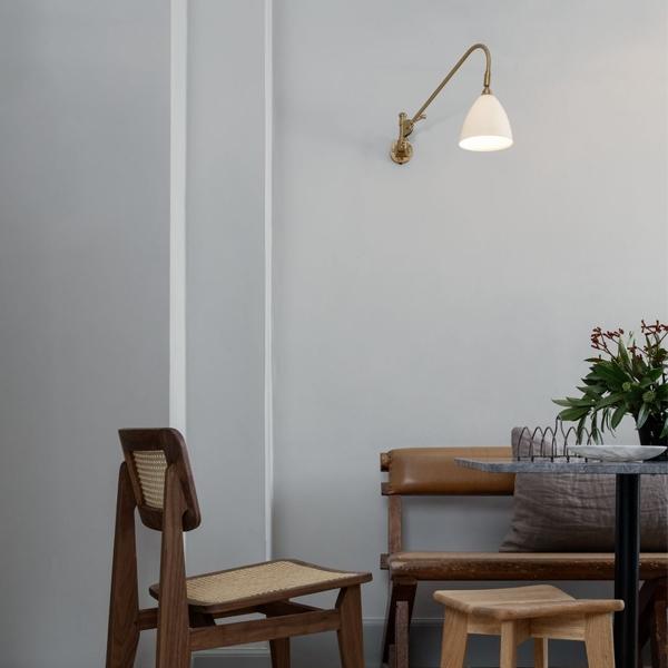 Bestlite BL6 Wall Light Black & Brass | AndLight