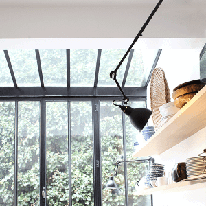 Lampe Gras N302 Ceiling Lamp Mat Black & Mat White | AndLight