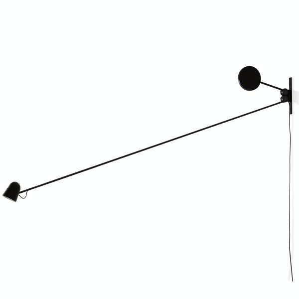 Luceplan Counterbalance Wall Lamp Black | AndLight