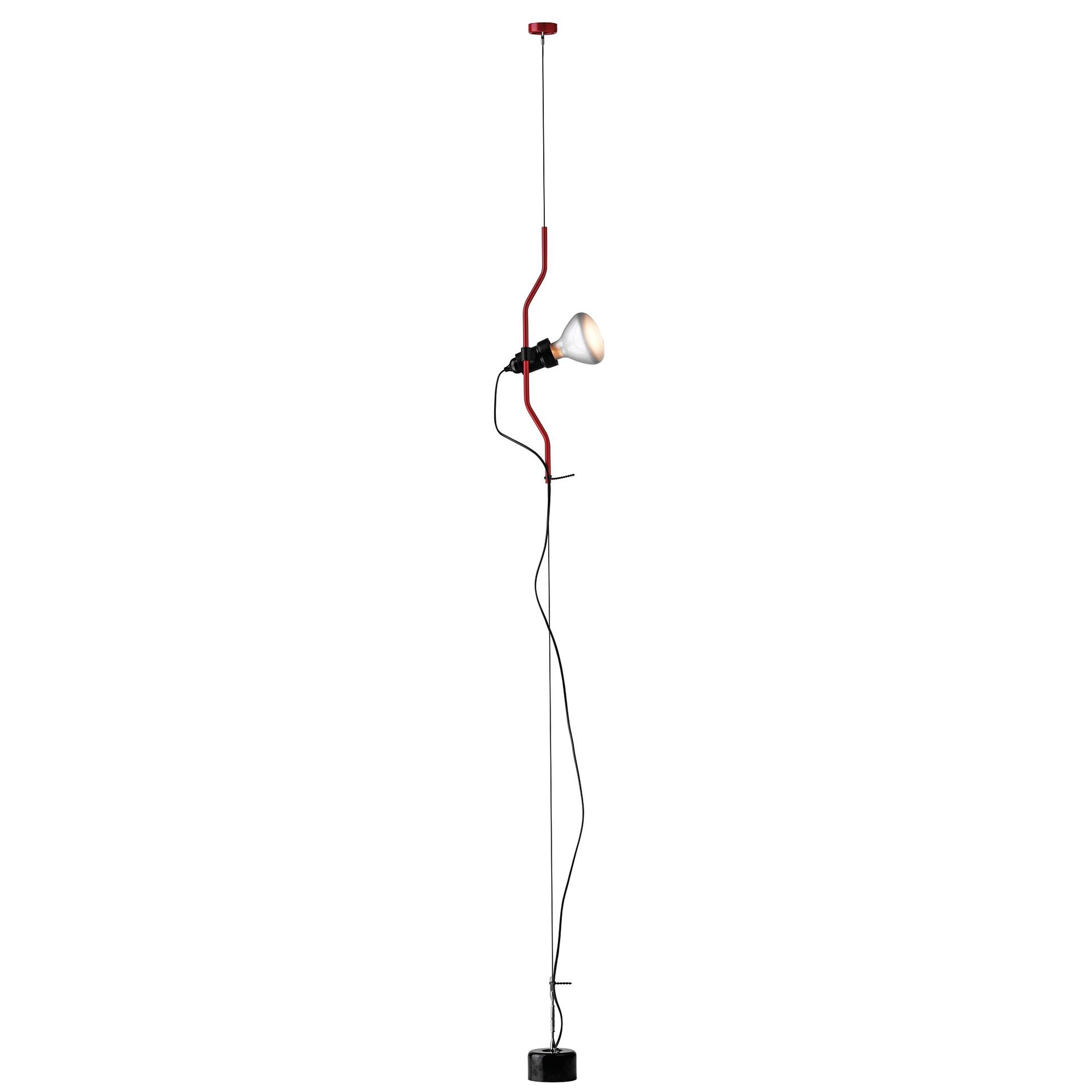 Flos Parentesi D Floor Lamp Red | AndLight