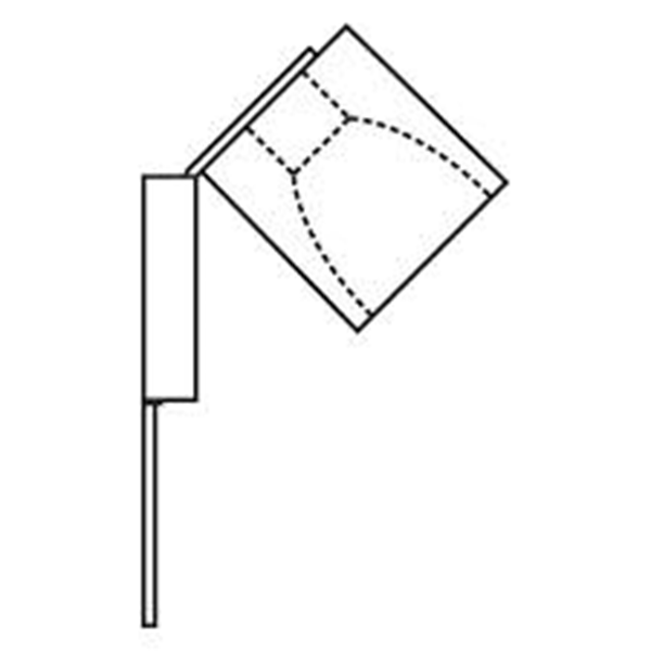 Fabbian Ice Cube Classic Wall & Ceiling Light Black with cord outlet ...