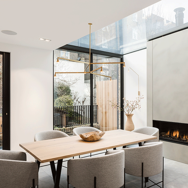 Austere Chandelier X 25 Brass from Trizo 21 | AndLight