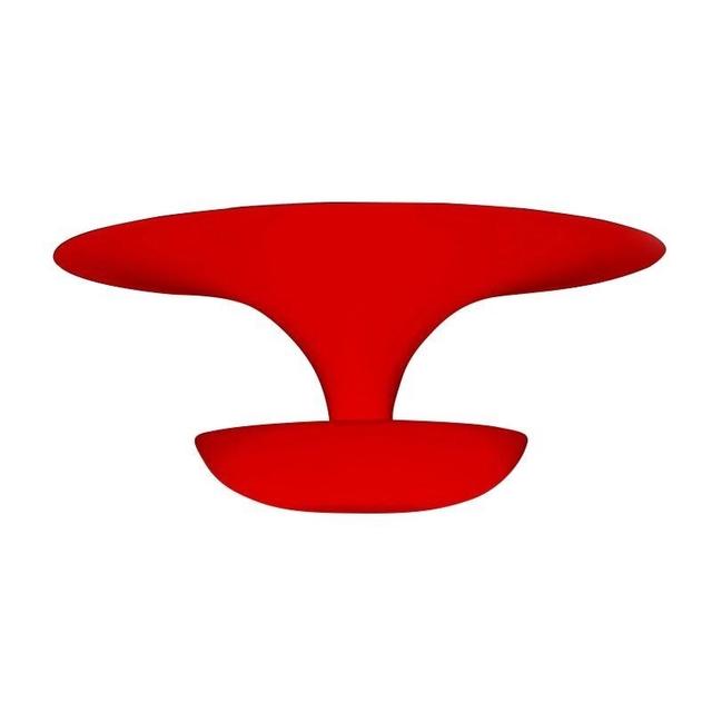 Vibia Mini Funnel Wall/Ceiling Light Glossy Red | AndLight