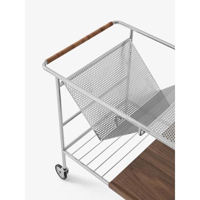 &Tradition Alima NDS1 Trolley Chrome/ Lacquered Walnut