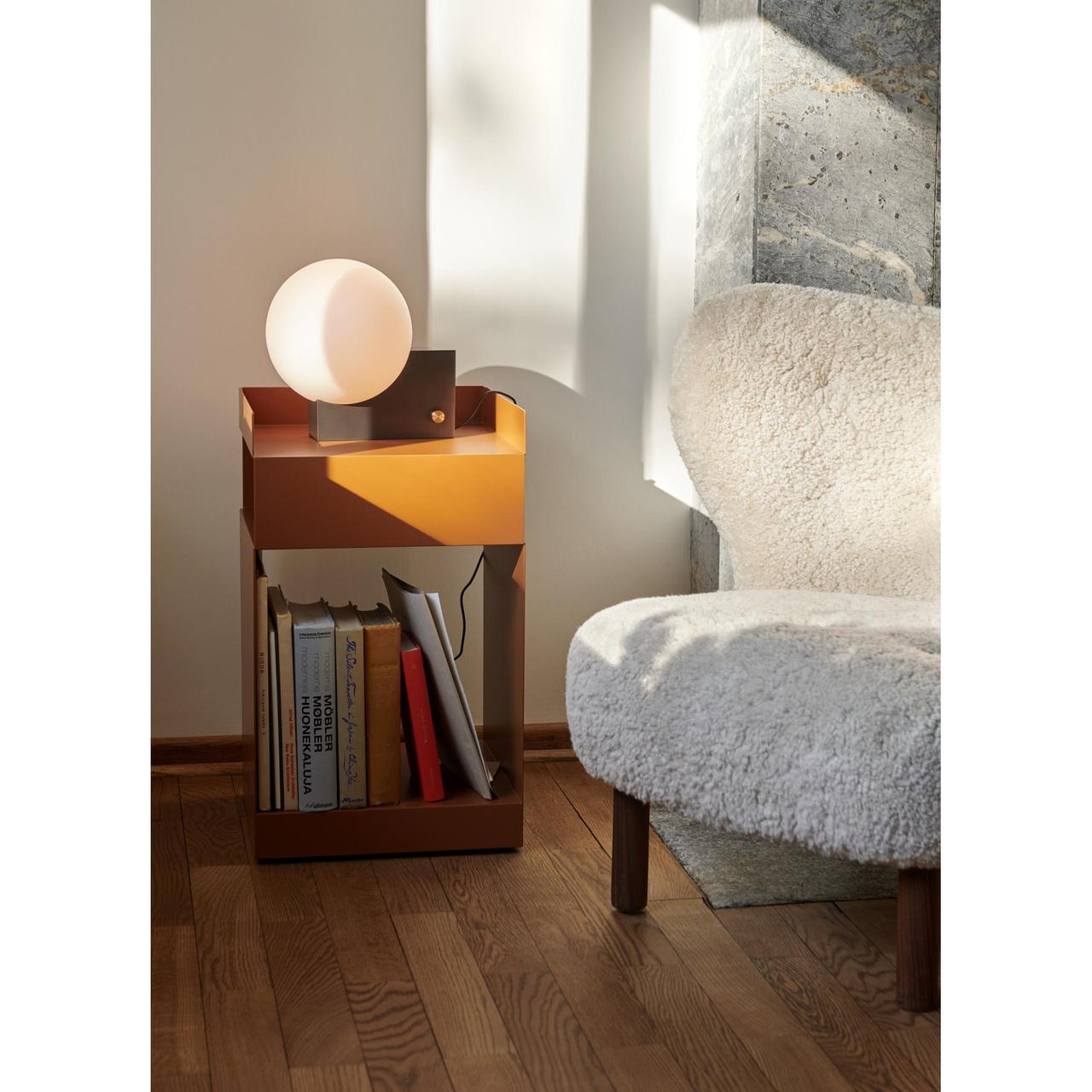 Andtradition Rotate Sc73 Rolling Table Terracotta