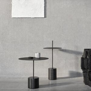 Wendelbo Calibre Sidebord Højt med Håndtag Sort/Sort Marmor - Køb her!