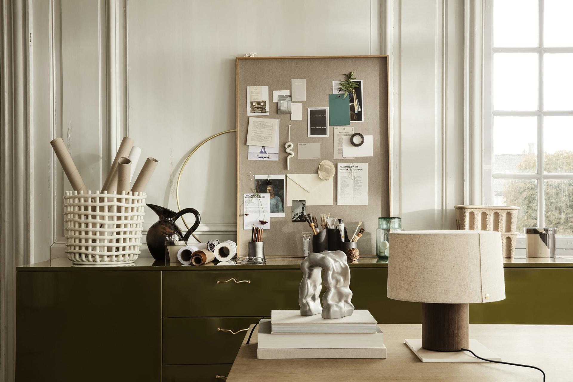 Ferm Living Scenery Notice Board Narrow Black