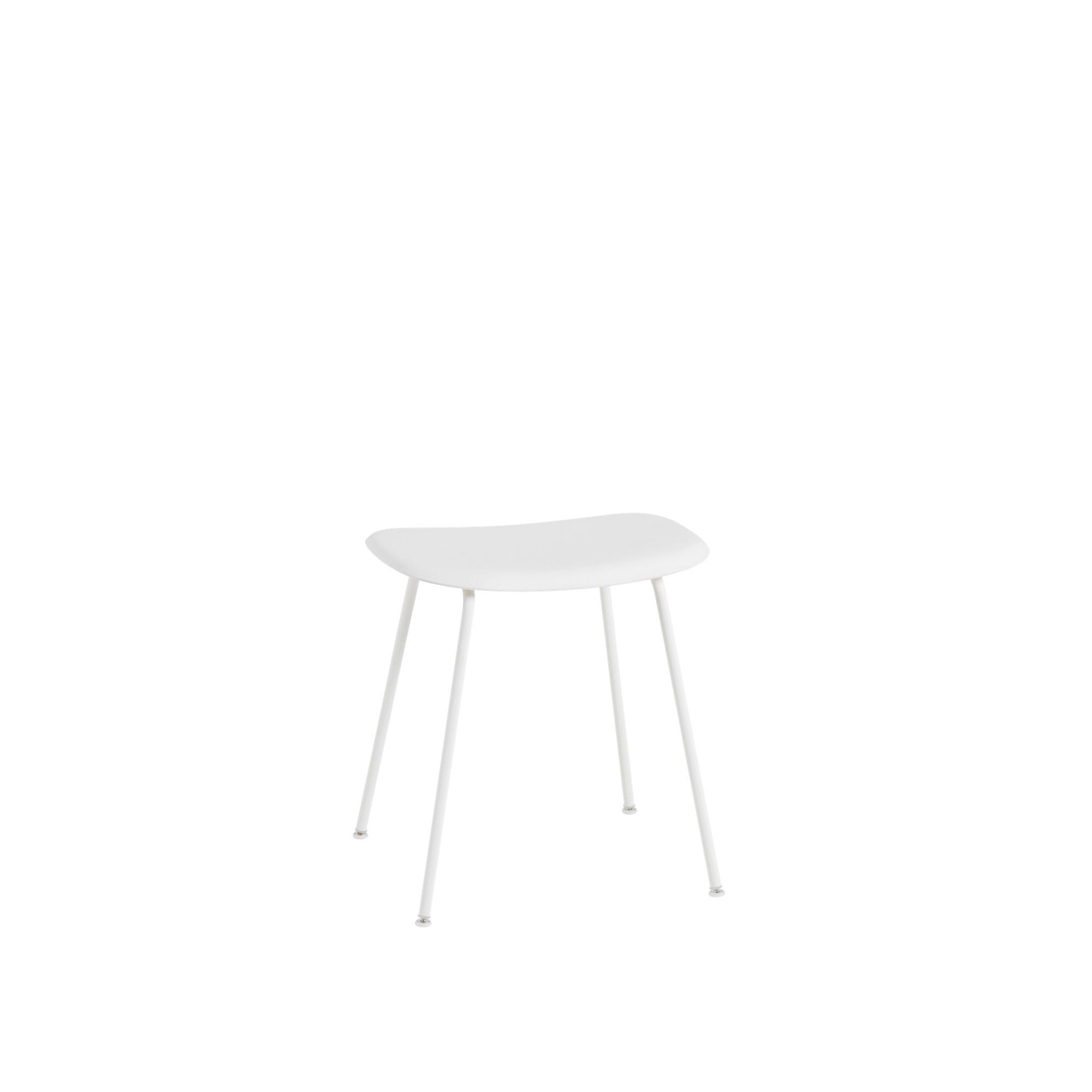 Muuto Fiber Stool M. Tube Base White