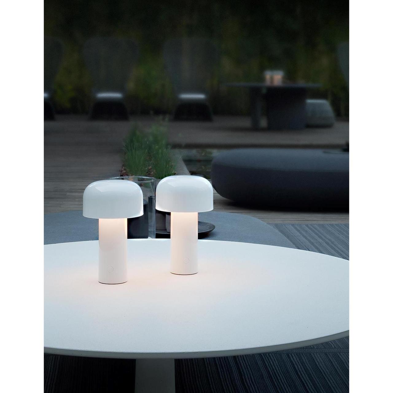 Flos Bellhop Battery Table Lamp Grey | AndLight