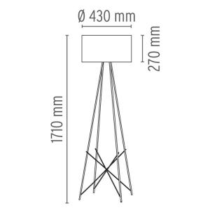 Flos Ray F2 Floor Lamp Glass | AndLight