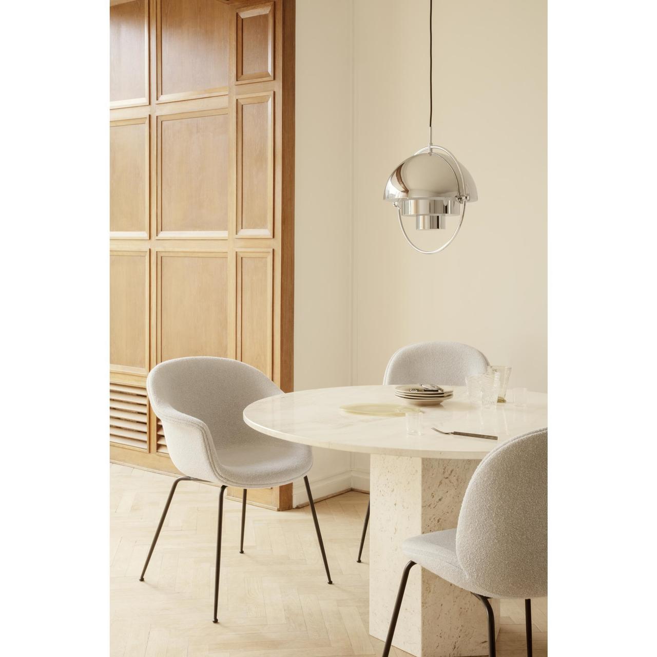 GUBI Bat Dining Chair Around Bouclé 023