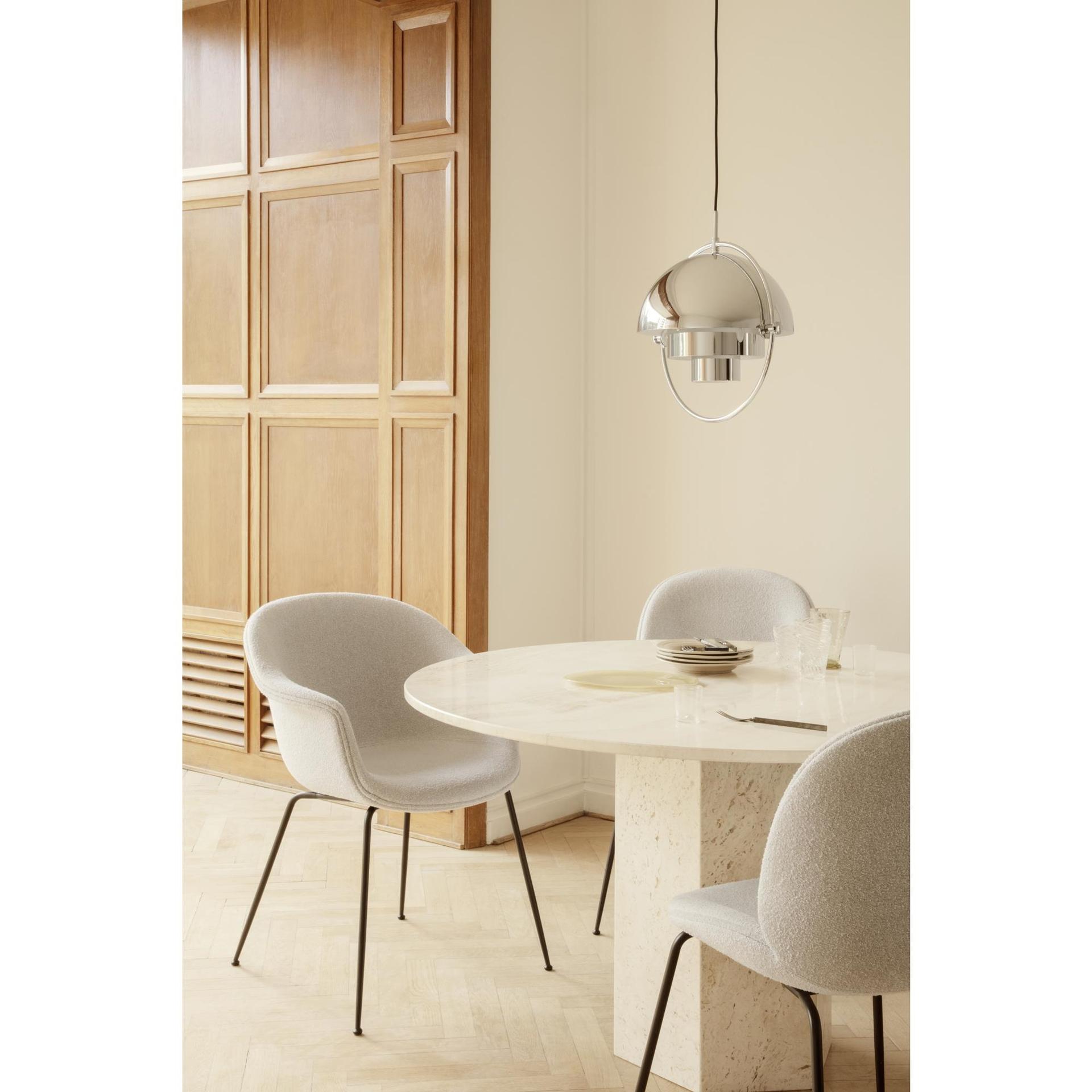 GUBI Bat Dining Chair Around Bouclé 023