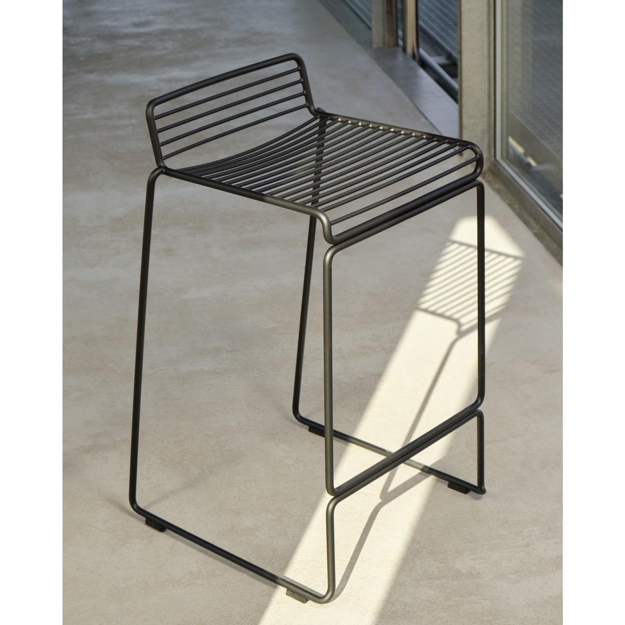 HAY Hee Bar Stool H75 Black | AndLight