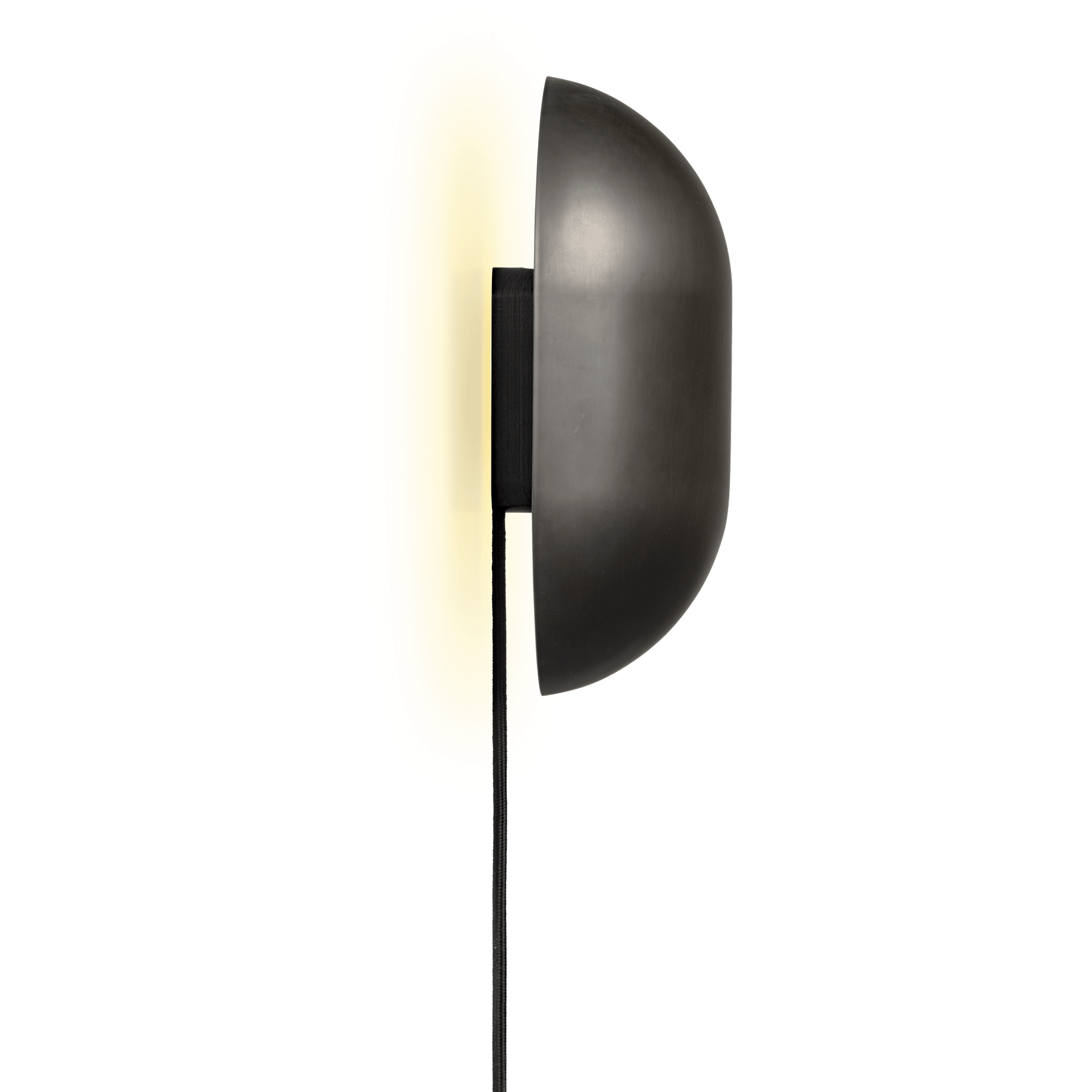 GUBI Howard Wall Lamp Ø16 Gunmetal | AndLight