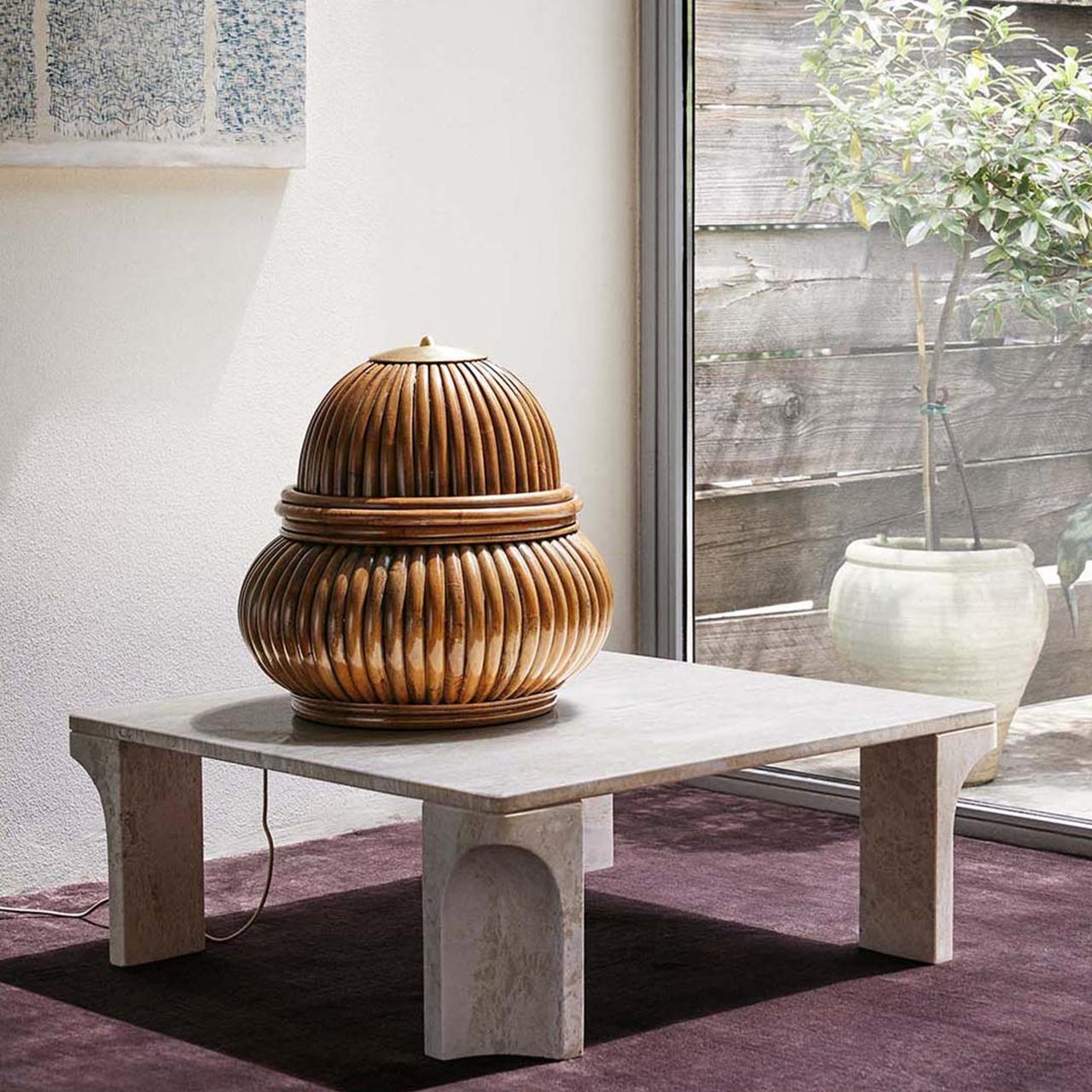 GUBI Doric Sofabord Firkantet 80 x 80 cm Neutral Hvid - Køb her!