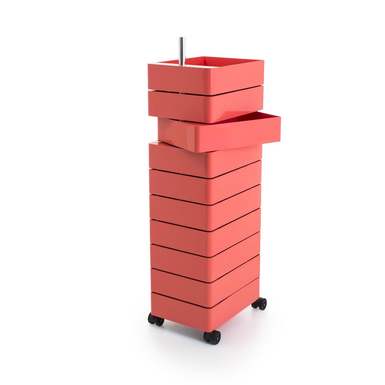 Magis 360 Container 10 Trolley Pink