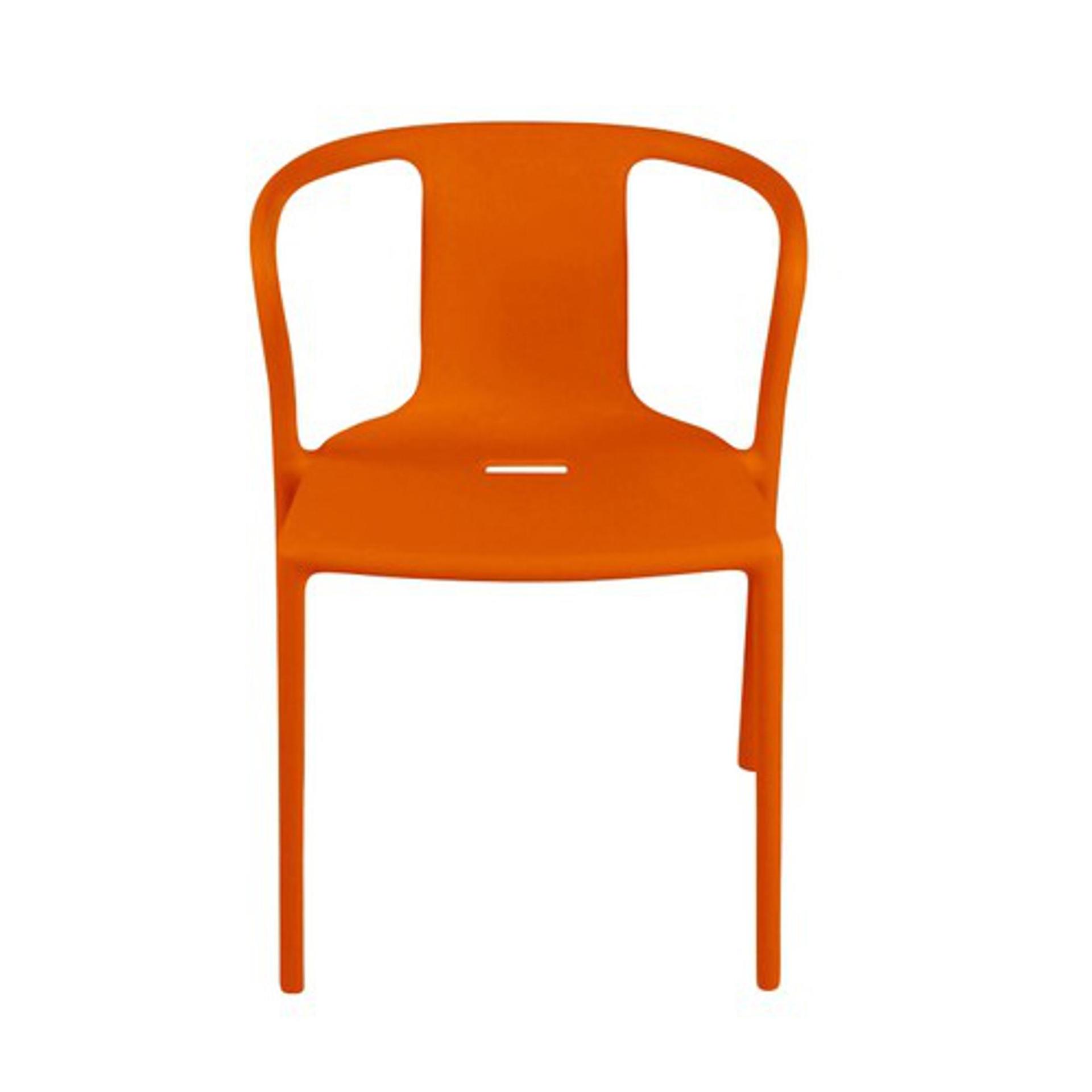 Magis Air-Armchair Dining Chair with Armrests Orange | AndLight