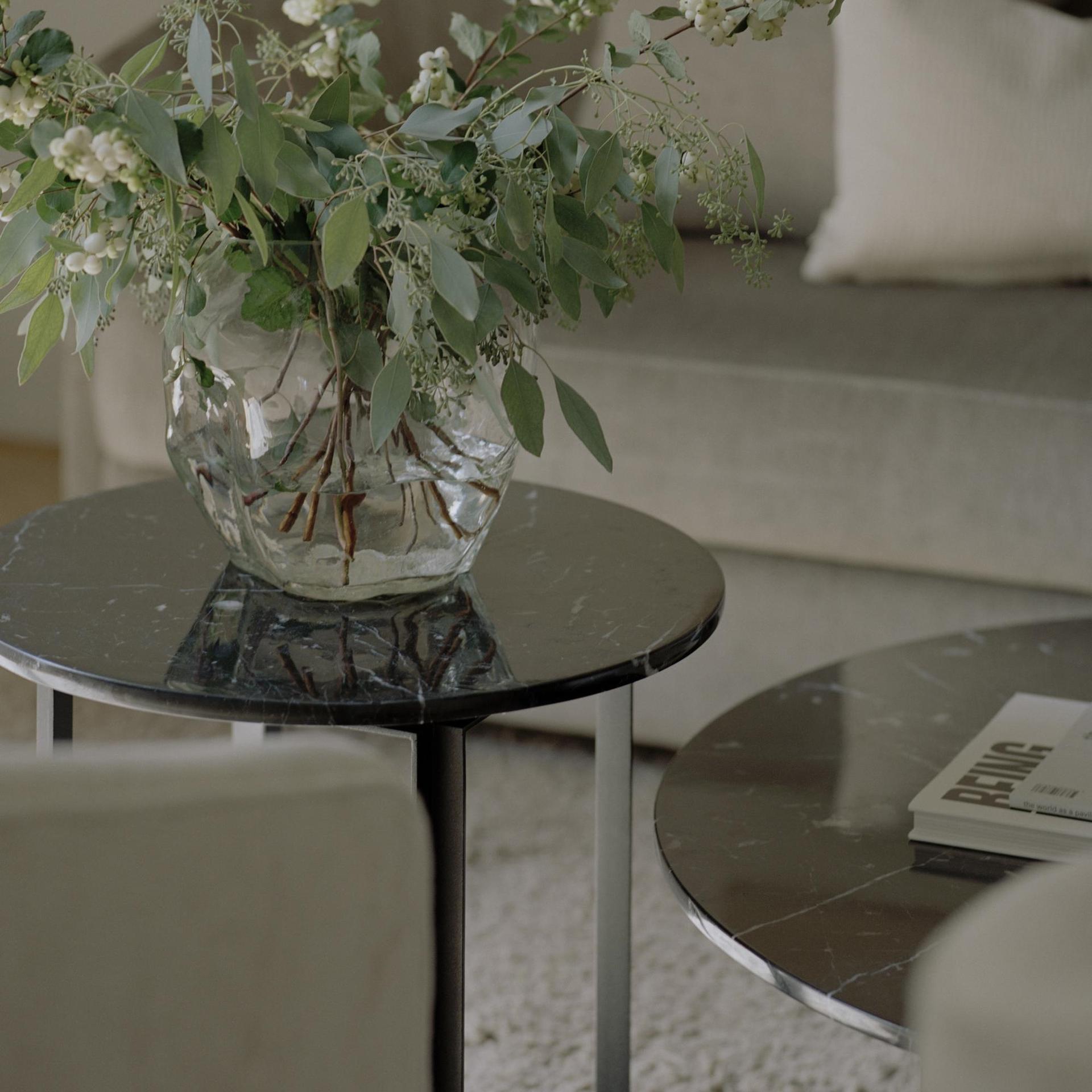 Florence Coffee Table Ø90 Black Marquina Marble From New Works - Free ...