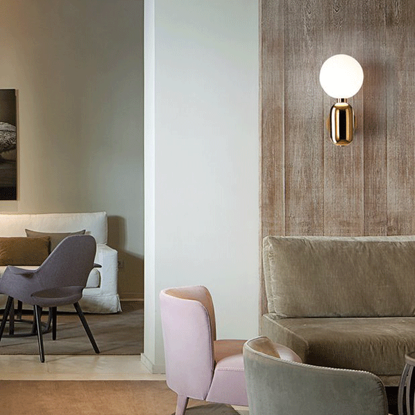 Parachilna Aballs Wall Lamp Platin | AndLight