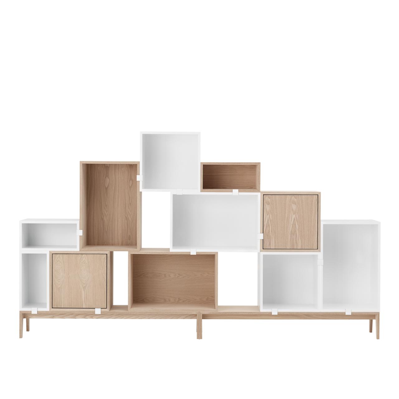 Muuto Stacked Shelving System Between M. Door Oak