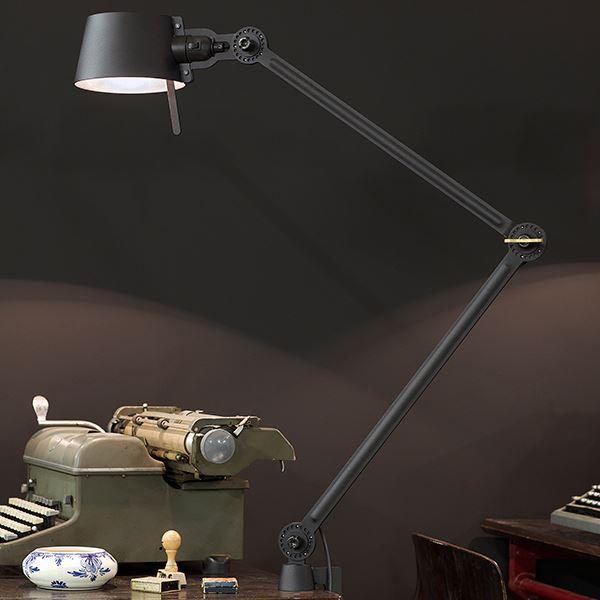 Tonone Bolt Double Arm Table Lamp Green with clip | AndLight