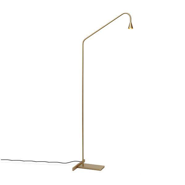 Trizo 21 Austere Floor lamp Brass | AndLight