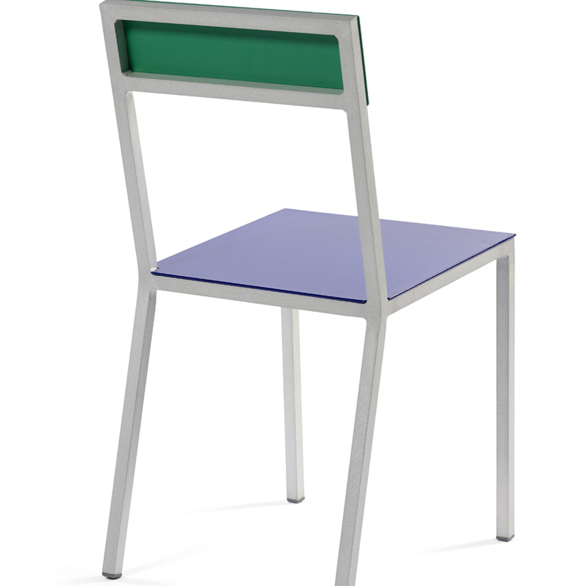 Valerie Objects Alu Dining Chair Bleu Foncé/Vert - Køb her!